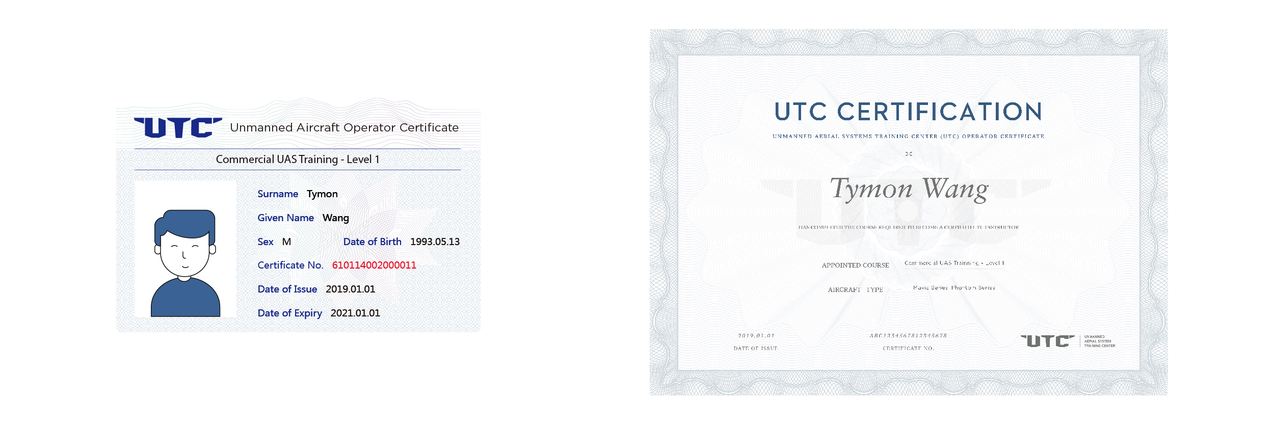 Certification-UNMANNED AERIAL SYSTEM TRAINING CENTER